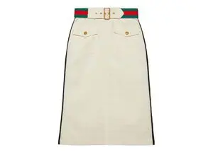 Gucci X Adidas Jacquard Skirt - White/beige