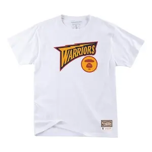 A BATHING APE Aape X Mitchell & Ness Golden State Warriors Tee Shirt