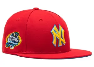 New Era New York Yankees 2003 World Series Patch 59fifty Fitted Hat - Red