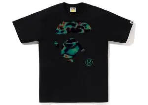 A BATHING APE Thermography Ape Face Tee Shirt - Black