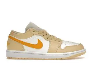 JORDAN Jordan 1 Low Yellow Ochre Sneakers Sail/pale Vanilla/white