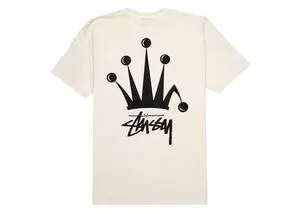 StÜssy Regal Crown Pigment Dyed T-shirt - Natural