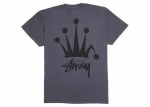 StÜssy Regal Crown Pigment Dyed T-shirt - Indigo