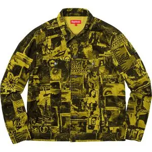 Supreme Vibrations Corduroy Trucker Jacket - Yellow