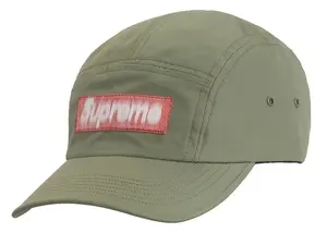 Supreme Reversed Label Camp Cap - Olive