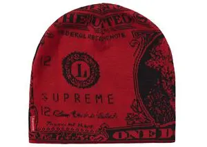 Supreme Printed Beanie - Red