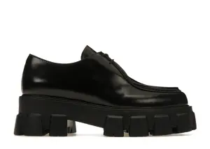 Prada Monolith 55mm Pointy Lace-up Loafer
