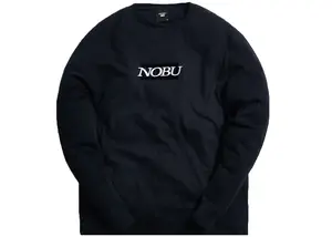 Kith X Nobu Classic Logo Long Sleeve Tee Shirt - Black