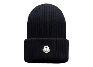 Moncler X Palm Angels Wool Beanie - Black