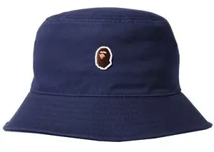 BAPE Ape Head Bucket Hat - Navy Blue