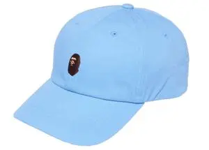 A BATHING APE Ape Head Panel Cap - Sax Blue