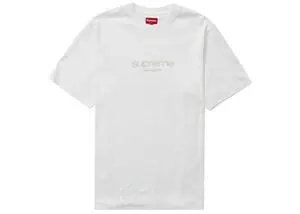 Supreme Beaded Logo Short Sleeve Top - White