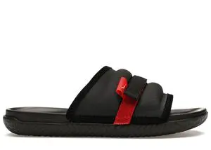 JORDAN Super Play Slidein Sandals - Black/university Red