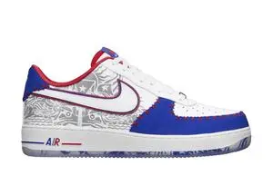 Nike Air Force 1 Low Cmft Puerto Rico Sneakers - White/whiteone-colorgym Royalone-coloruniversity Red