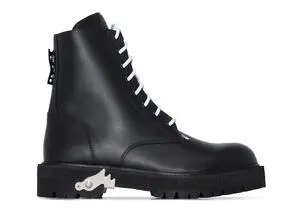 Off-white Lace Boots For Men