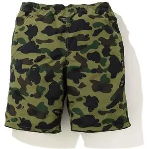 A BATHING APE 1st Camo Beach Shorts - Green