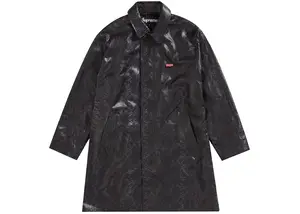 Supreme Leather Snake Trench Coat