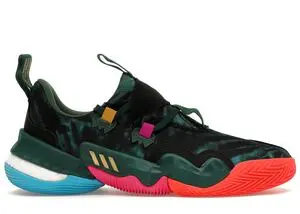 Adidas Trae Young 1 96 Olympics Sneakers - Team Dark Green/gold Metallic/core Black