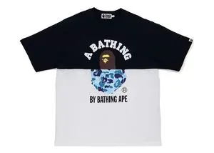 BAPE College & By Bathing Ape Relaxed Fit Tee Shirt Navy Blue