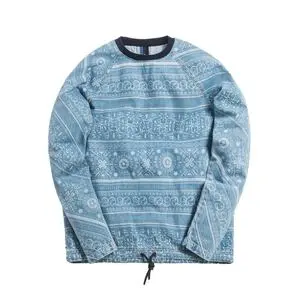 Kith Long Sleeve Denim Crewneck Sweatshirt