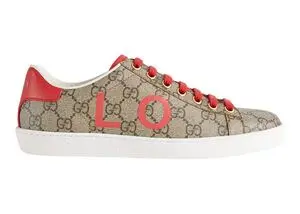 Gucci Ace Valentines Day Shoes - Beige/red