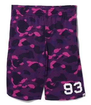 BAPE Camo Mesh Basketball Shorts - Purple