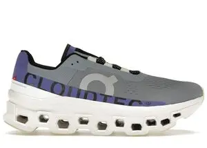 On Running Cloudmonster Sneakers - Mist/blueberry