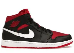 JORDAN Jordan 1 Mid Sneakers Black/gym Red
