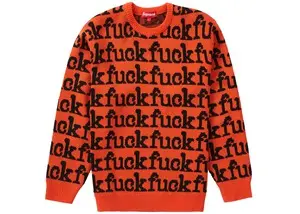 Supreme Crewneck Sweater - Orange