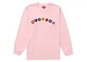 Supreme Geo Arc Long Sleeve Top - Pink