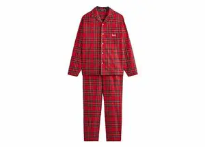 Kith Mas Brushed Cotton Plaid Pajama Set