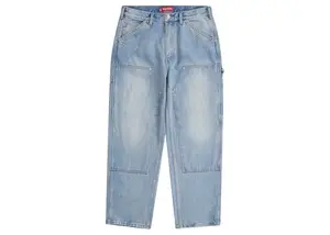 Supreme Double Knee Painter Pant - Washed Blue