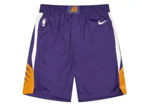 Nike Nba Phoenix Suns Icon Edition Swingman Shorts - Court Pourple/orange/white