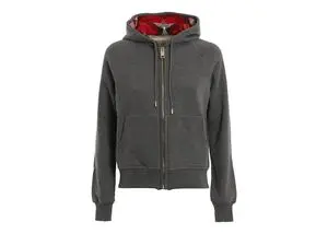Burberry Hooded Zip-up Sweatshirt