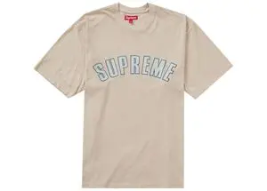 Supreme Cracked Arc Short Sleeve Top Light Brown - Light Tan