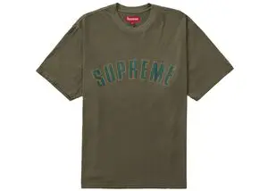 Supreme Cracked Arc Short Sleeve Top - Olive