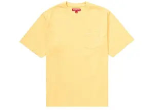 Supreme Short Sleeve Pocket Tee Shirt - Yellow
