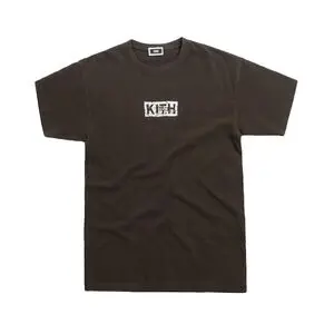 Kith Splintered Logo Tee Shirt Black/olive