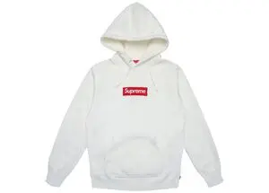Supreme Box Logo Hooded Sweatshirt - White