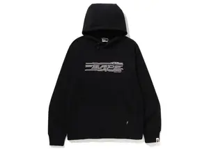 A BATHING APE World Gone Mad Embroidery Pullover Hoodie - Black