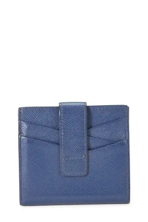 Prada Saffiano Snap Compact Wallet