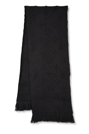 LOUIS VUITTON Wool Logomania Scarf - Black