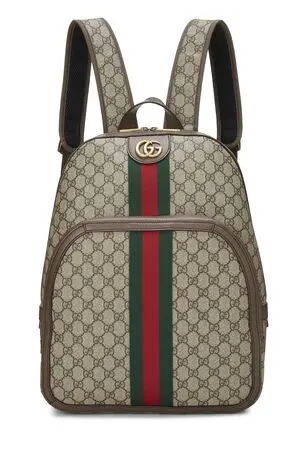 Gucci Canvas Ophidia Backpack - Brown