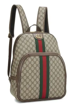 Gucci Canvas Ophidia Backpack - Brown