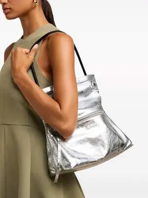 AMI Paris Metallic Folded Shoulder Bag