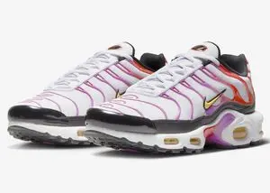 Nike Air Max Plus Dz3671100 White Pink Orange Running Shoes Nr5979 - Multi