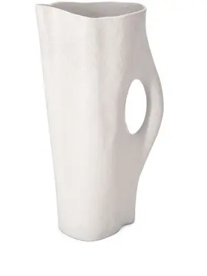 L'Objet Timna Handled Porcelain Pitcher - White