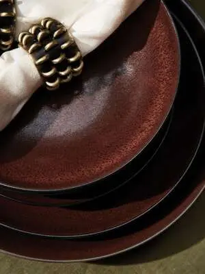 L'Objet Terra Porcelain Dinner Plate - Red