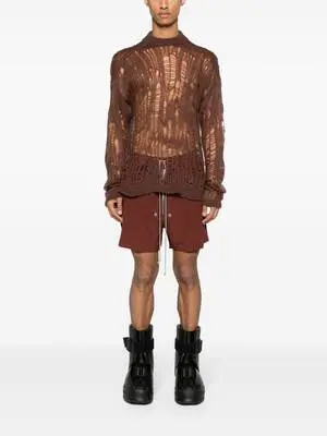 Rick Owens Tommy Lupetto Open-knit Jumper - Brown
