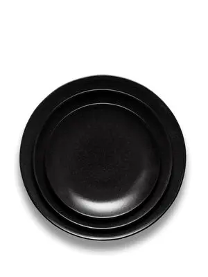 L'Objet Terra Porcelain Plate - Black